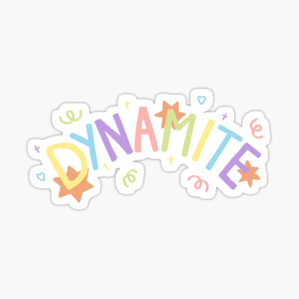 "Dynamite Sticker" Sticker for Sale by letsgetsticky | Redbubble