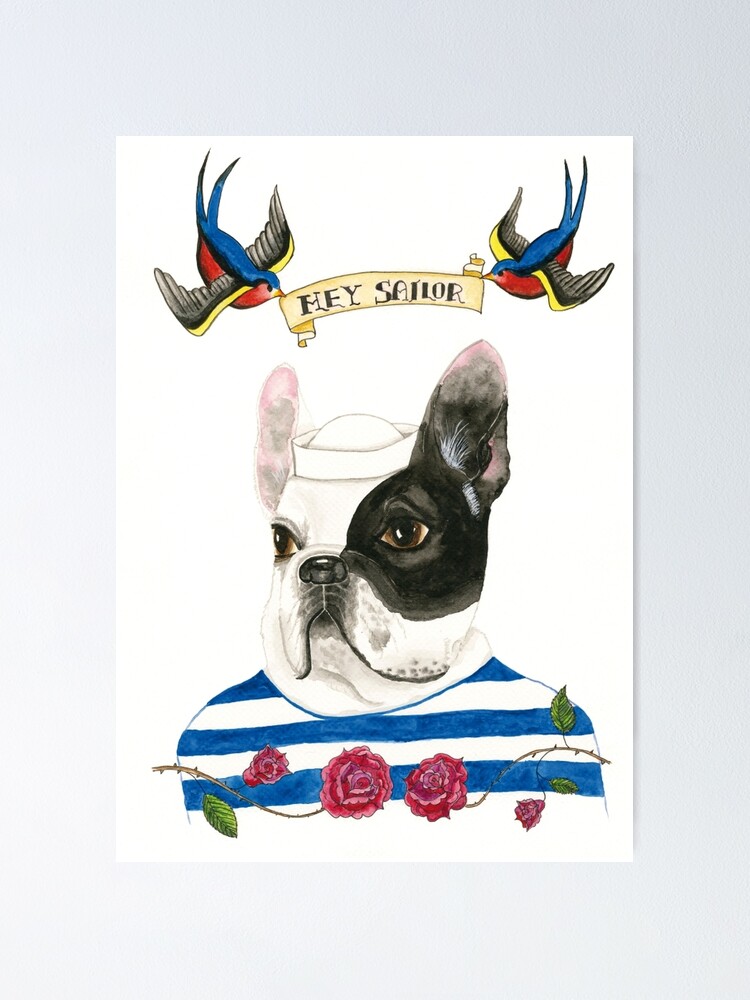 "Hey Sailor" Poster by veraandthebirds | Redbubble