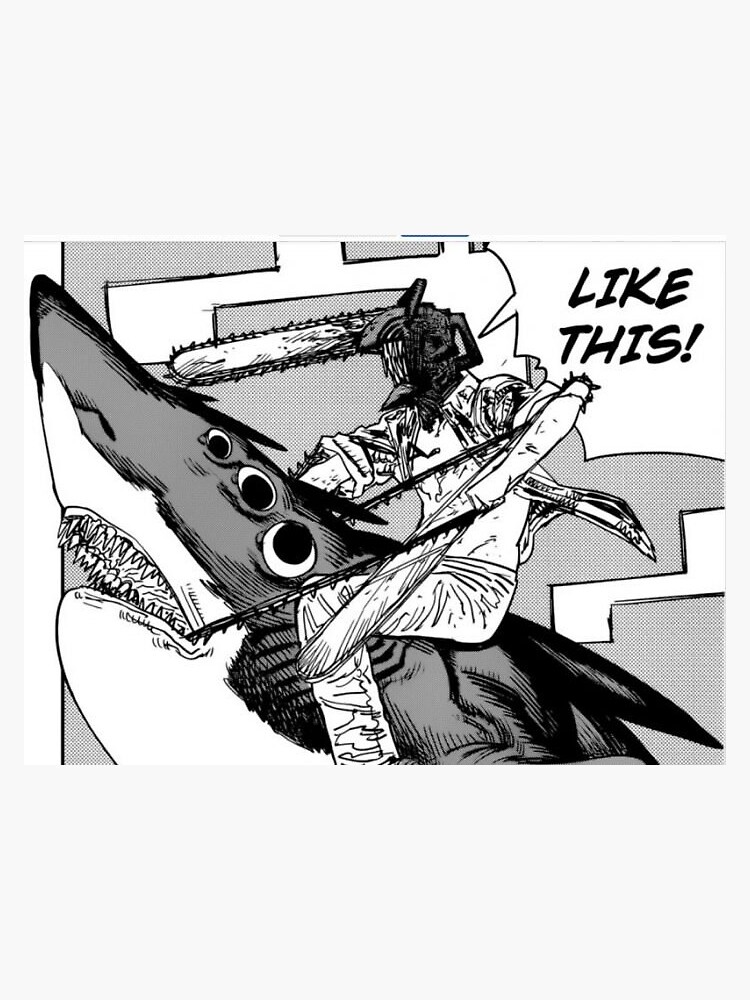 "Denji riding Beam - Chainsaw Man" Sticker for Sale by NotMichael ...