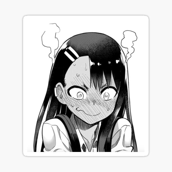 "Nagatoro Flustered" Sticker for Sale by NotMichael | Redbubble