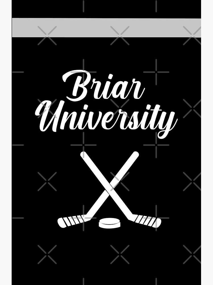 "Black and White reverse Briar University Logo " Sticker for Sale by ...