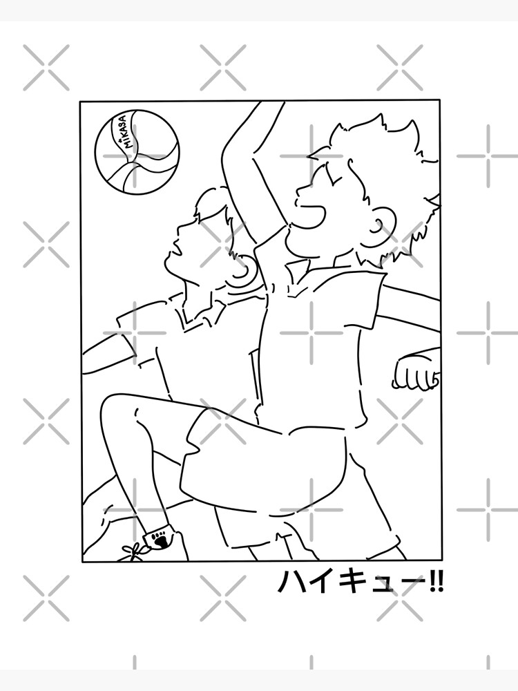 "Haikyuu running cover (black version)" Poster by sanasunflowers ...