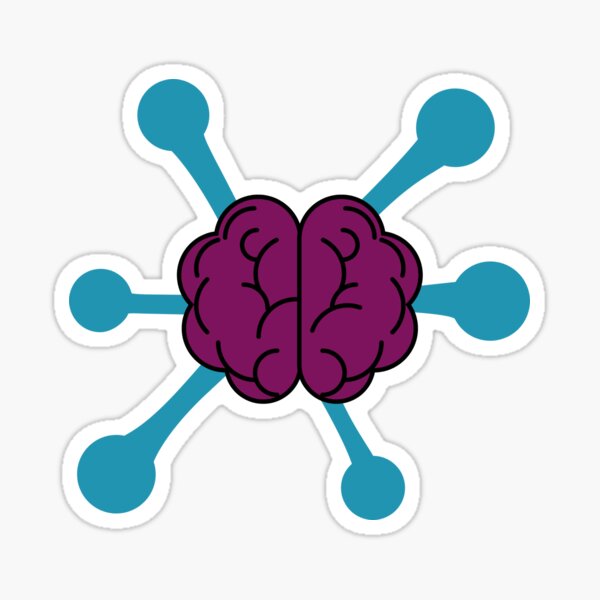 "Human brain intelligent neurons" Sticker by TLMK01 | Redbubble
