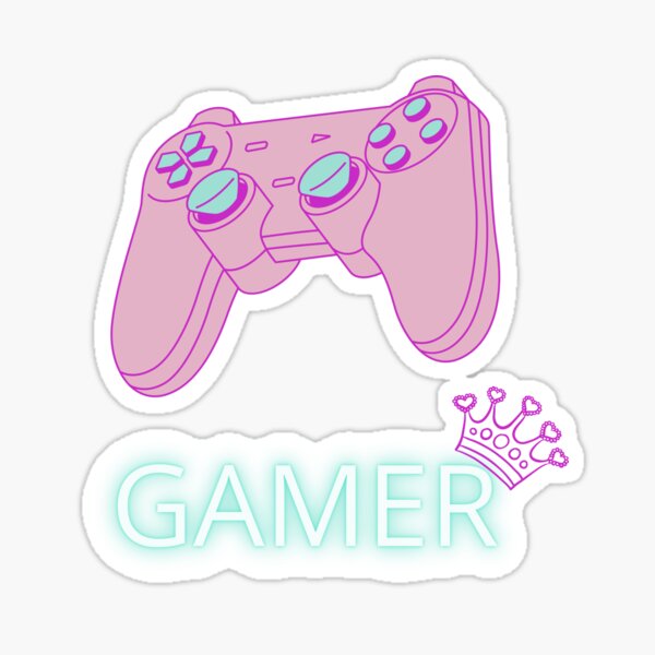 "Girl Gamer - Queen Gamer" Sticker for Sale by Dominique11 | Redbubble