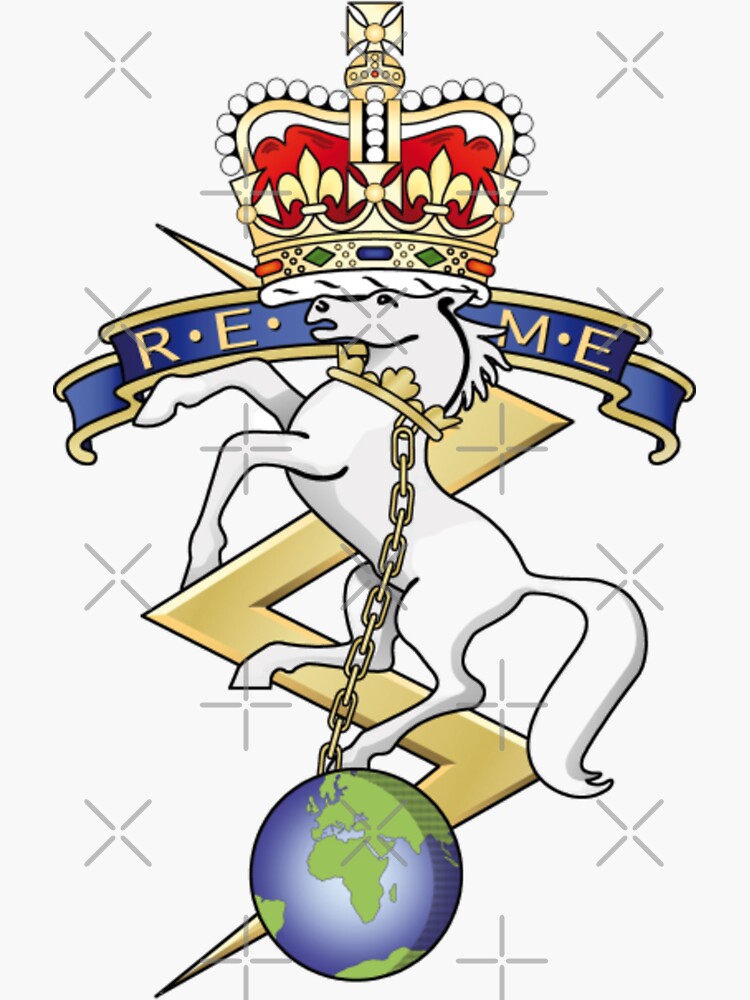 "REME Capbadge" Sticker for Sale by Britkek | Redbubble