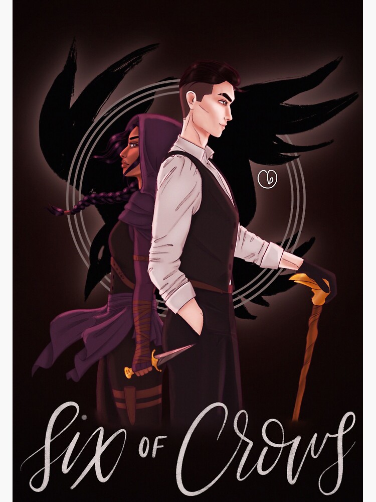 "Six Of Crows" Sticker for Sale by Victoria B | Redbubble