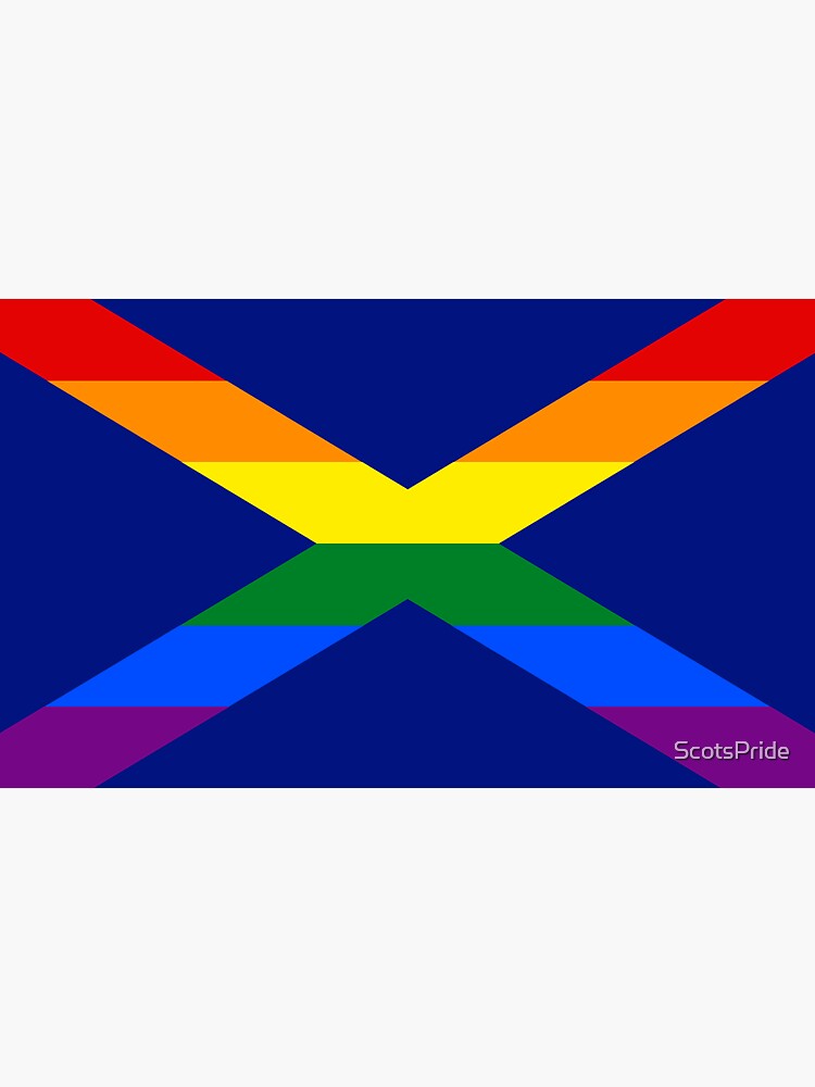 "Scottish LGBT Pride Rainbow Saltire" Sticker for Sale by ScotsPride ...