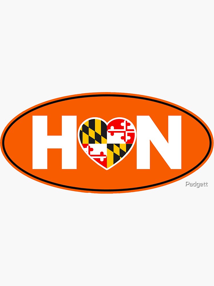 "Maryland Hon" Sticker for Sale by Padgett | Redbubble