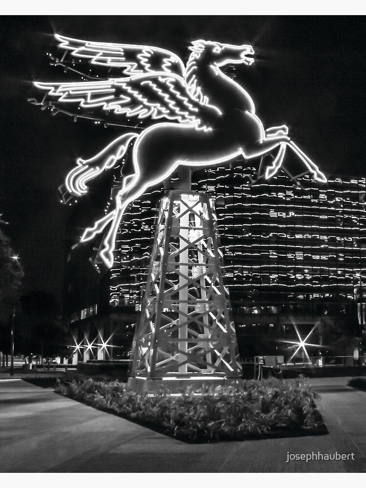 "Dallas Pegasus BW" Metal Print by josephhaubert | Redbubble