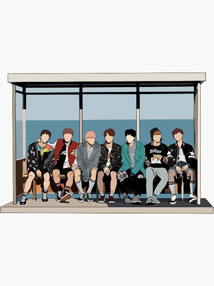 "BTS Spring Day Sticker" Sticker by ryanintheair | Redbubble