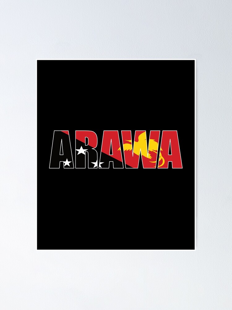 Póster «Arawa con la bandera de Papua Nueva Guinea» de PNG-pikinini ...