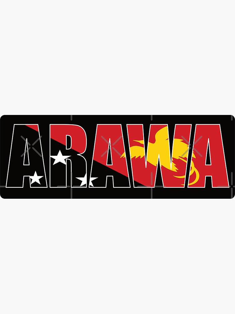 "Arawa with Papua New Guinea Flag" Sticker for Sale by PNG-pikinini ...