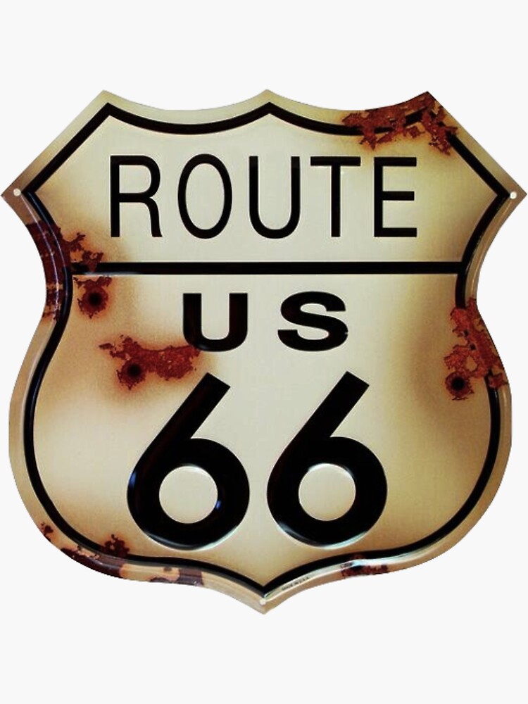 "BEST SELLER - Route 66 Merchandise" Sticker for Sale by NovaCruzaMoon ...