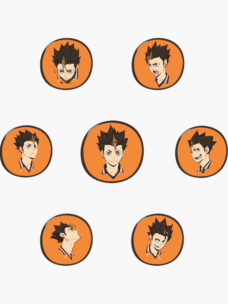 "Haikyuu!! Yu Nishinoya" Sticker for Sale by Miksakornel | Redbubble