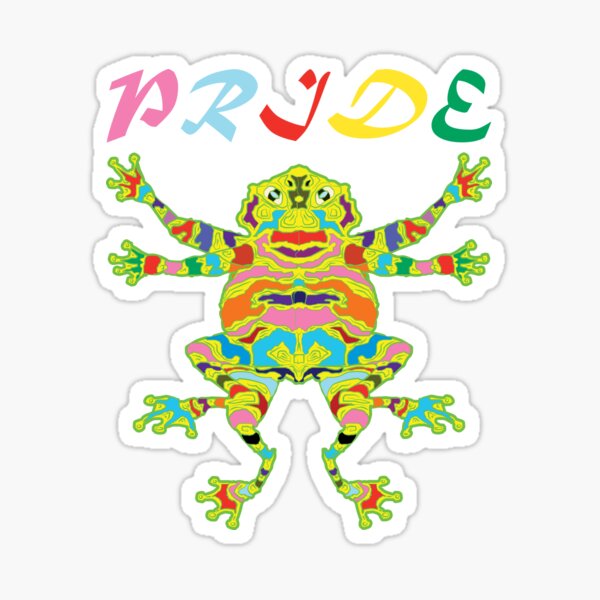 "Frog Designs - PRIDE LGBTQ apparel" Sticker for Sale by PhlattPhrogg ...