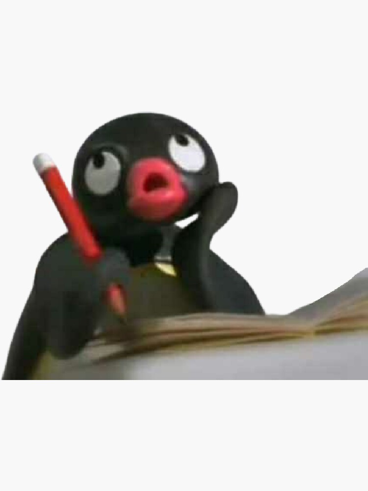 "pingu" Sticker for Sale by snazzymina | Redbubble