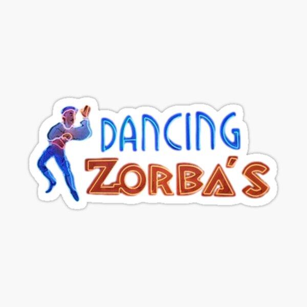 "Dancing Zorbas" Sticker for Sale by jordan5L | Redbubble