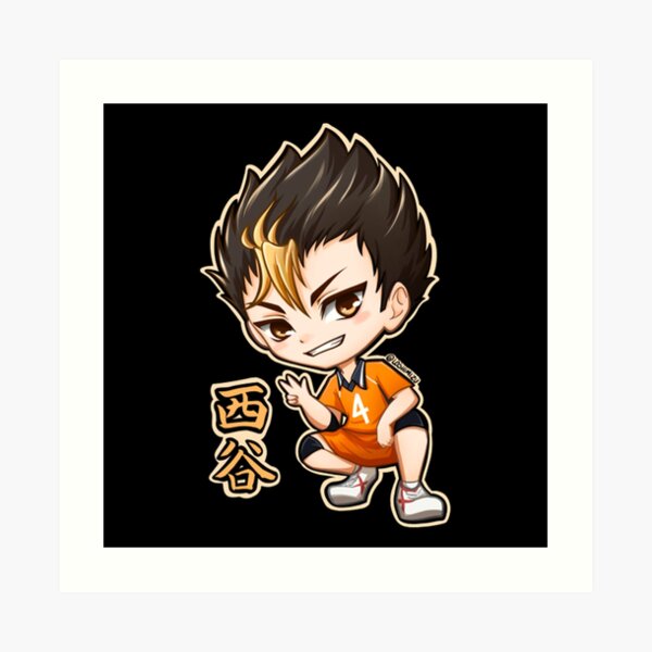 "Cute Chibi Noya Nishinoya Yuu Haikyuu" Art Print for Sale by ...