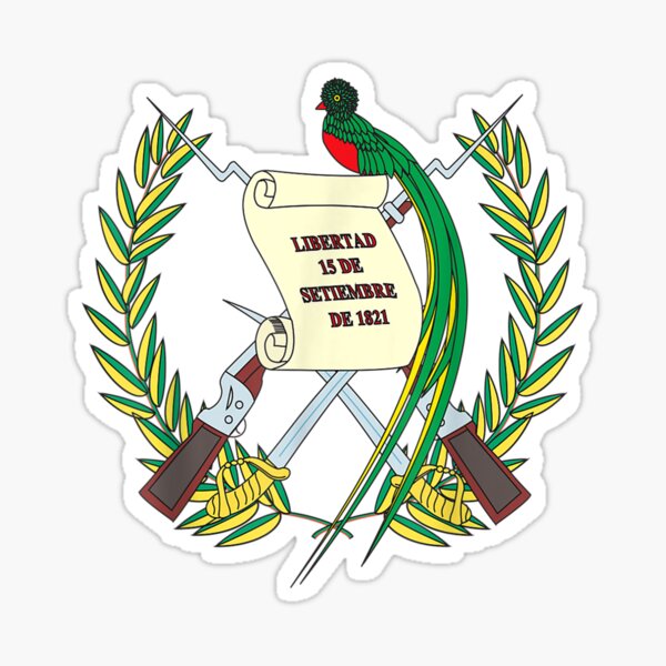 "Guatemala Escudo Nacional I Guatemala Quetzal Chapin Gift " Sticker ...