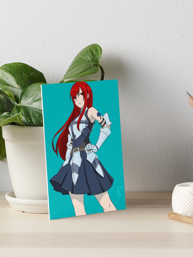 "Erza Scarlett, Fairy Tail fan art" Art Board Print for Sale by ...