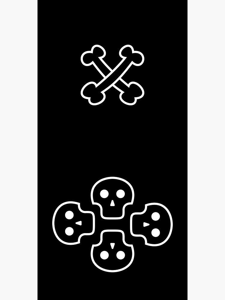 "Skull and Cross Bones" Sticker by Evan-Khel | Redbubble
