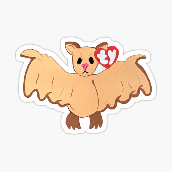 "BATTY TY illustration " Sticker by galpalscomics | Redbubble