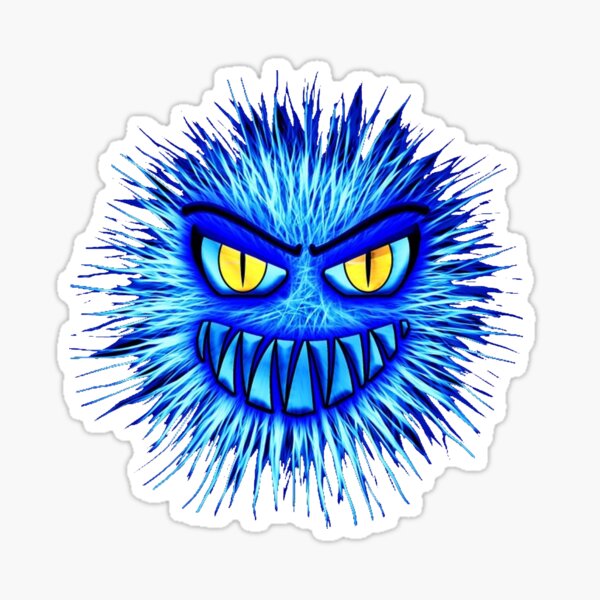"BLUE MEANIE" Sticker for Sale by HAUNTERSDEPOT | Redbubble