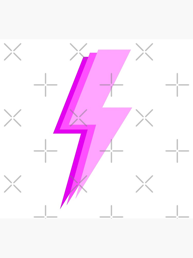 Póster «Rayo morado claro y morado brillante de moda en capas» de ...