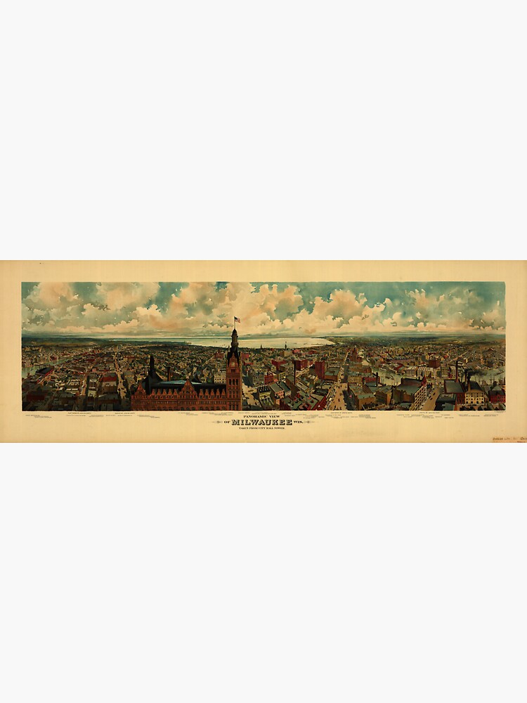 "Milwaukee, Wisconsin (1896)" Sticker for Sale by allhistory | Redbubble