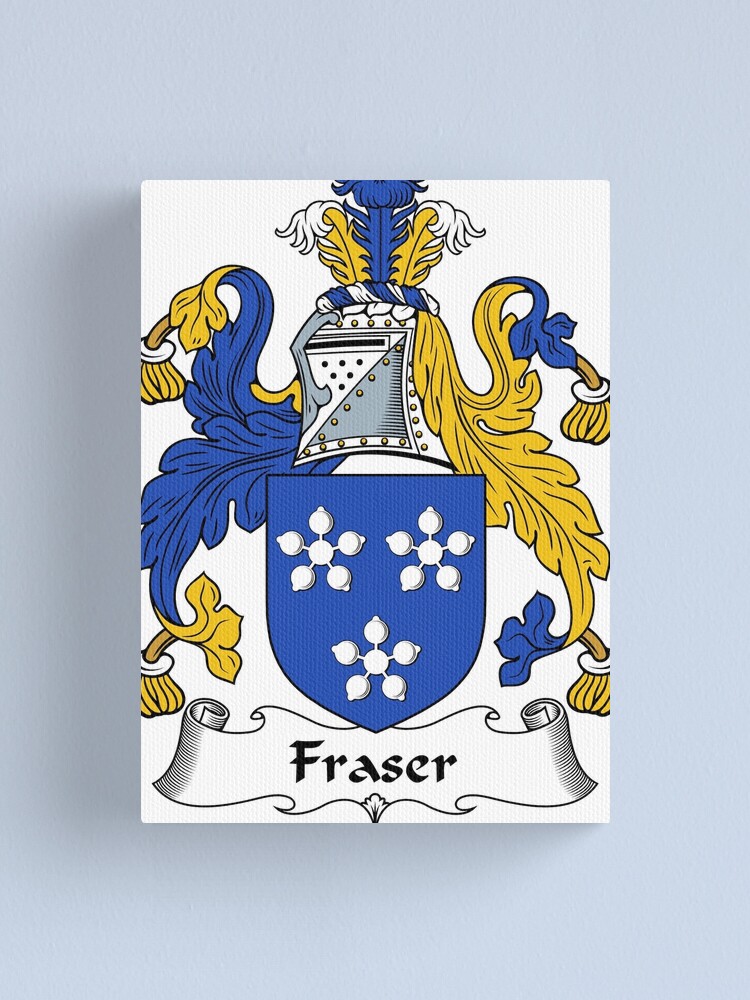 "Fraser Coat of Arms / Fraser Family Crest" Canvas Print for Sale by ...