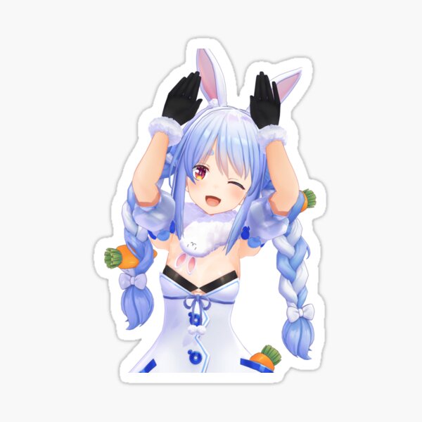 "Usada Pekora 3D " Sticker for Sale by NELSONGA522 | Redbubble