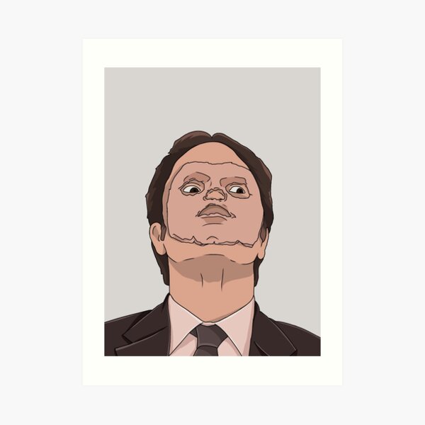 "Dwight Schrute Clarice The Office Cartoon Digital Art Without Quote ...