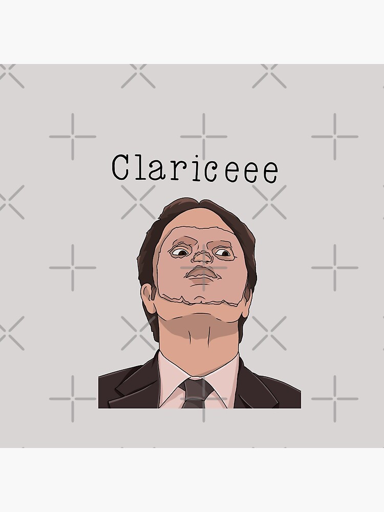 "Dwight Schrute Clarice The Office Cartoon Digital Art With Quote" Pin ...