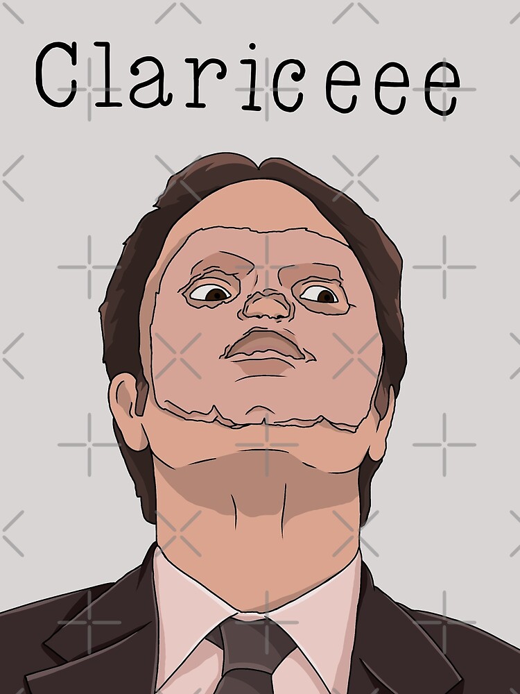 "Dwight Schrute Clarice The Office Cartoon Digital Art With Quote ...