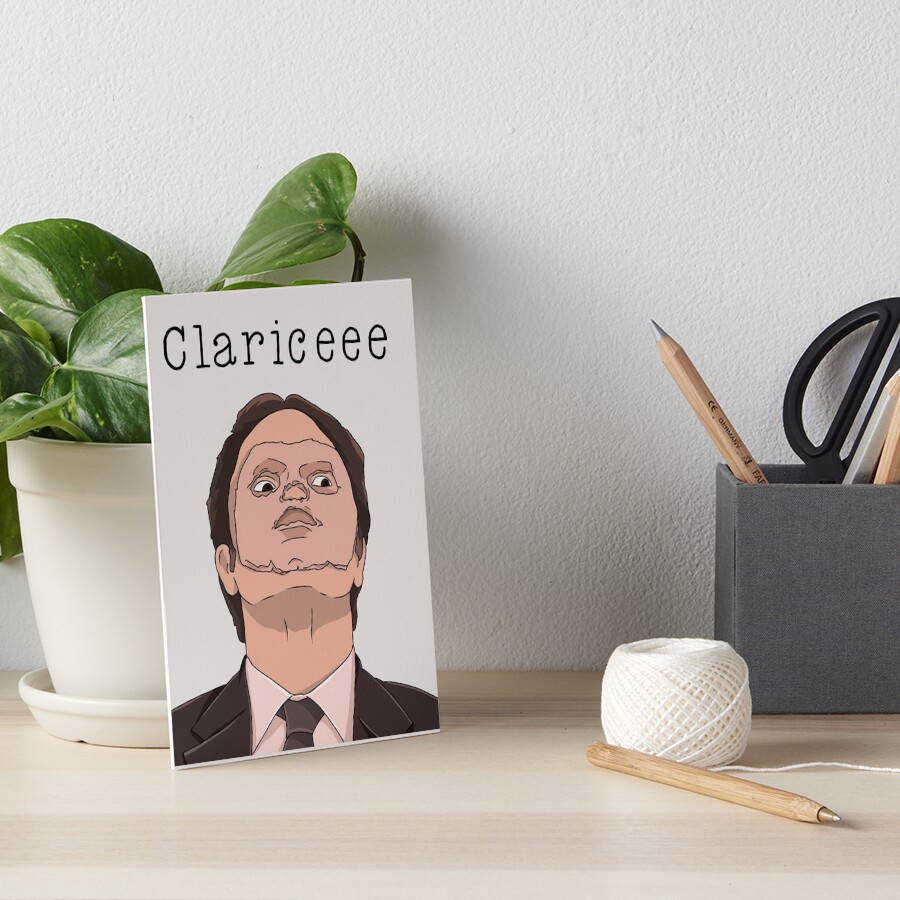 "Dwight Schrute Clarice The Office Cartoon Digital Art With Quote" Art ...