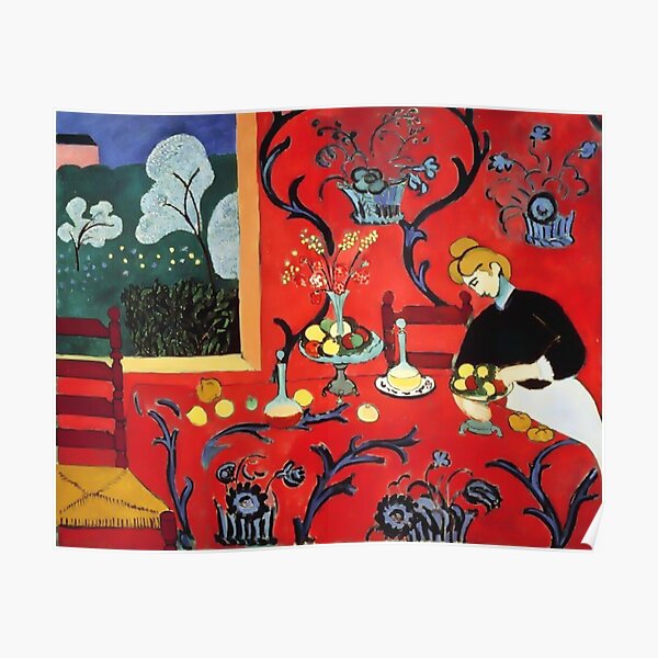 "Henri Matisse The Dessert: Harmony in Red (The Red Room), 1908 ...