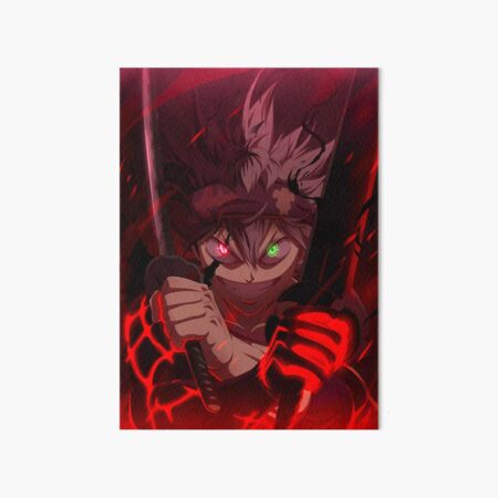 "Black Clover Asta Dual Sword" Art Board Print for Sale by terpres ...