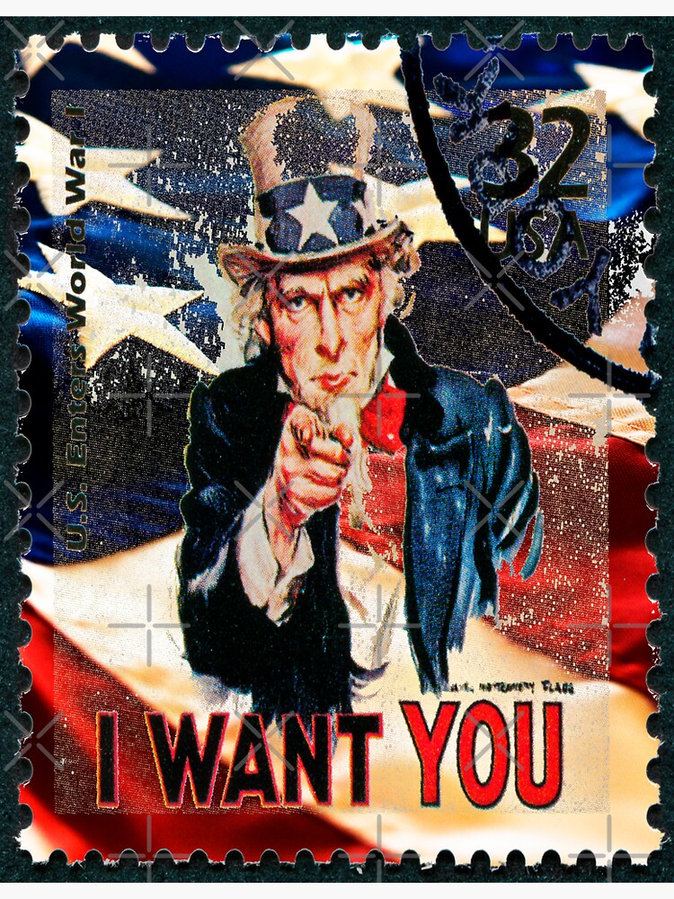 "Us stamp Uncle Sam , vintage " Sticker by erozzz | Redbubble