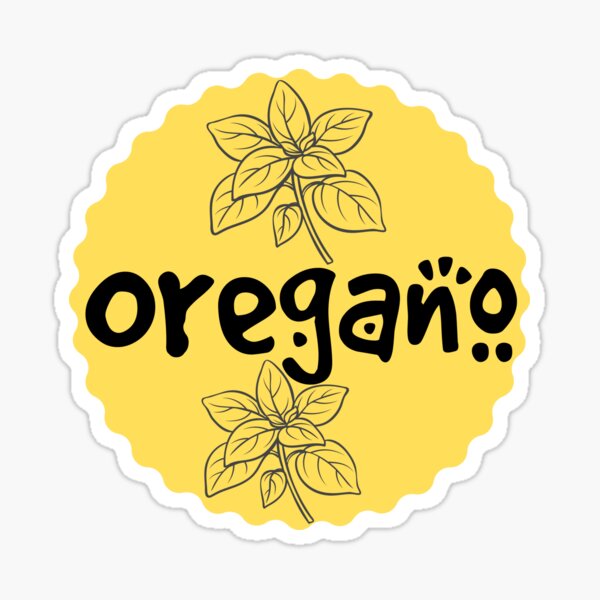 "Oregano - Yellow Label " Sticker by LabelStore | Redbubble