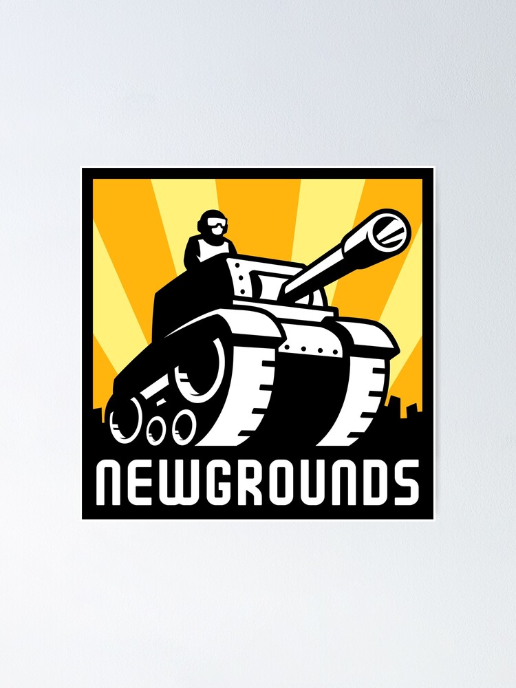Póster «Ilustraciones del logotipo de Newgrounds» de madnessxd | Redbubble