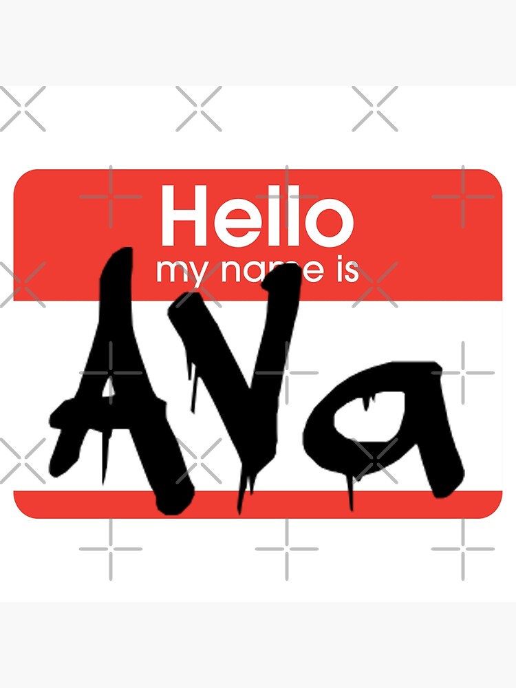 Hello My Name Is Ava Ava Name Tag Photographic Print For Sale By hello-my-name-is-ava-ava-name-tag-photographic-print-for-sale-by