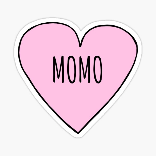 "I Love Momo Cute Pink Heart Sketch Momo Indian Food Lover Valentine ...