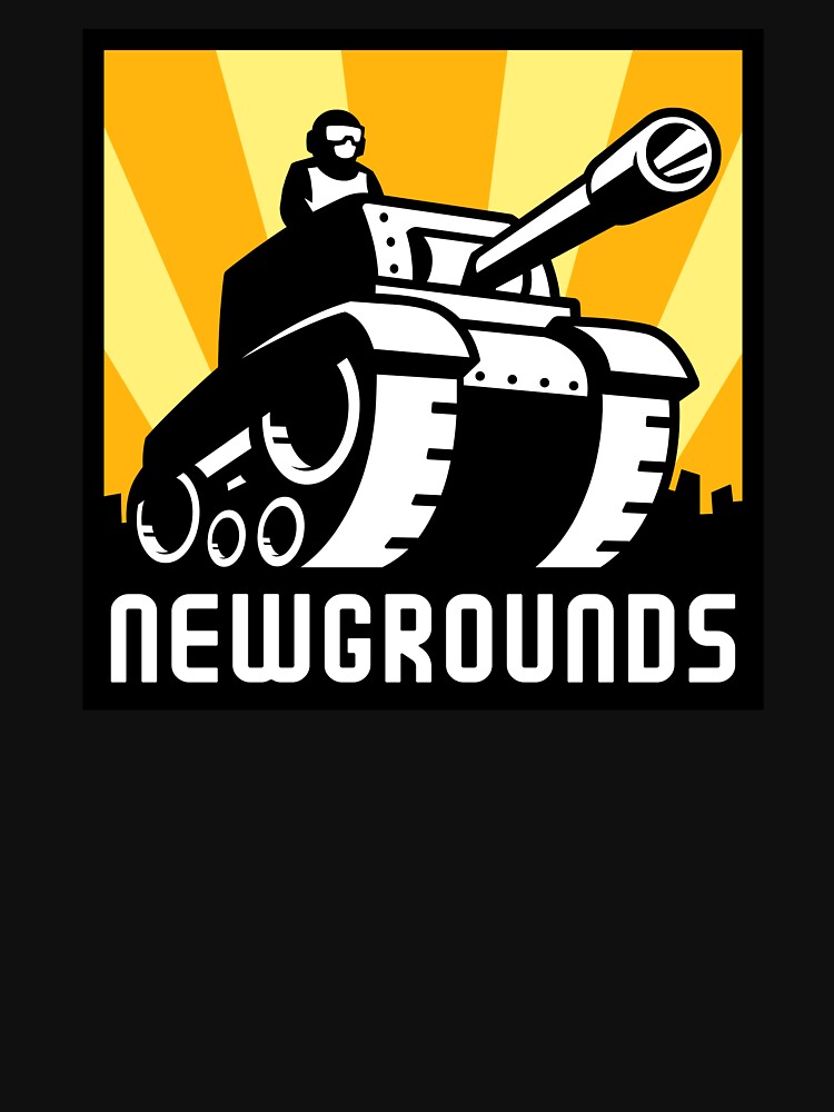 "Newgrounds Logo Artwork" T-shirt for Sale by madnessxd | Redbubble ...