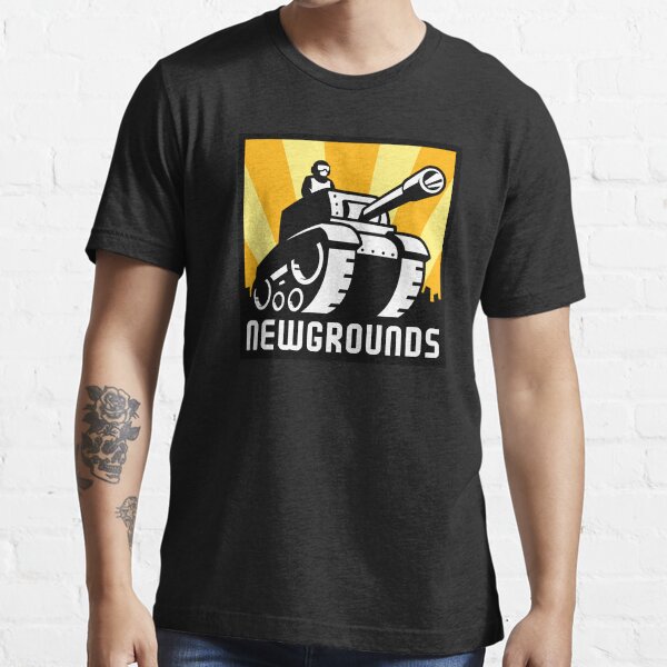 "Newgrounds Logo Artwork" T-shirt for Sale by madnessxd | Redbubble ...