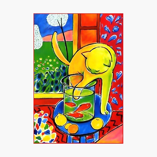 Lámina fotográfica «Henri Matisse, Gato con peces de colores (Le Chat ...