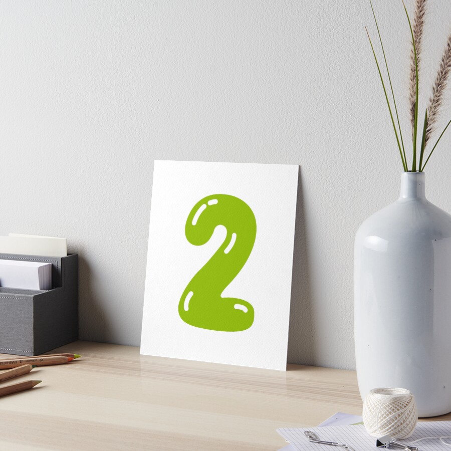 "Number two" Art Board Print by A4us | Redbubble
