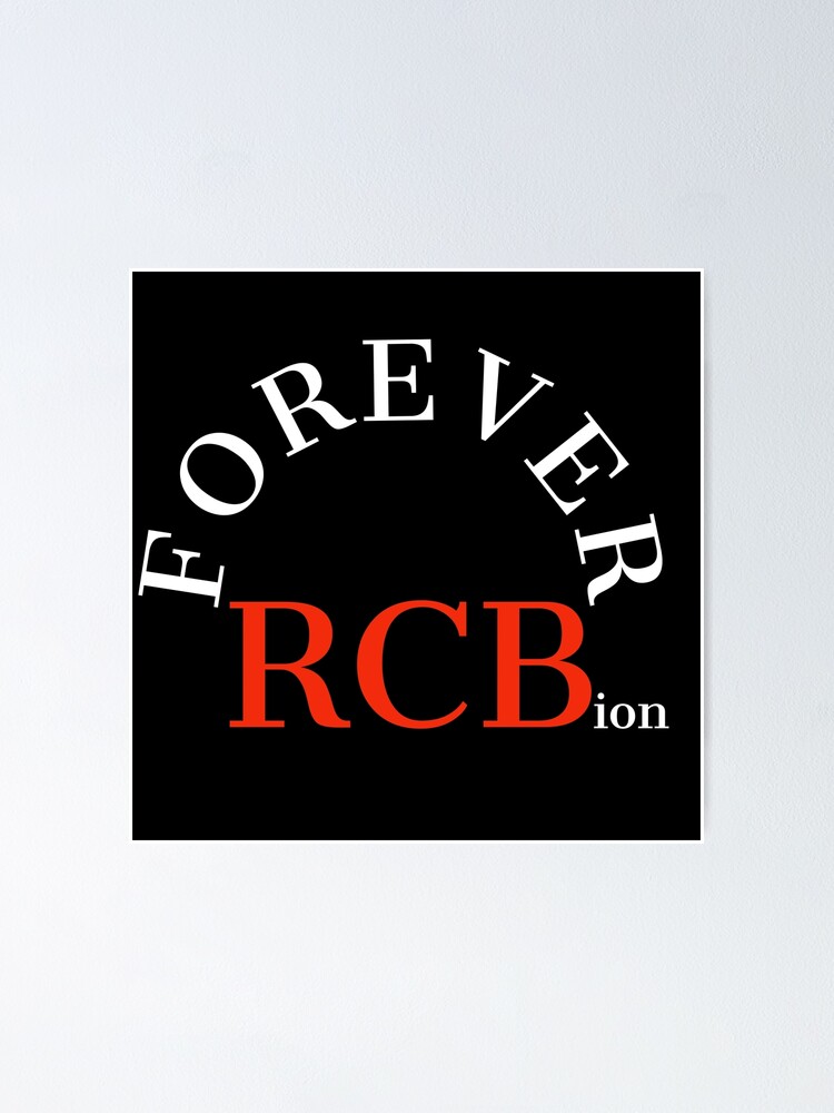 "Forever RCB ion" Poster for Sale by PCpallavi | Redbubble