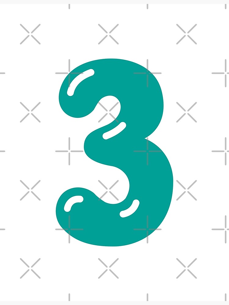 "Number three" Poster by A4us | Redbubble