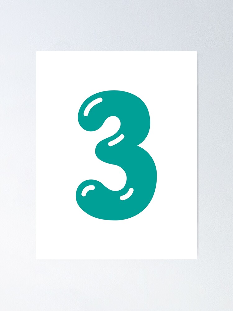 "Number three" Poster by A4us | Redbubble