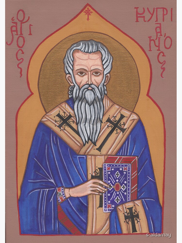 "Saint Cyprian Icon" Sticker for Sale by s-aldarnay | Redbubble